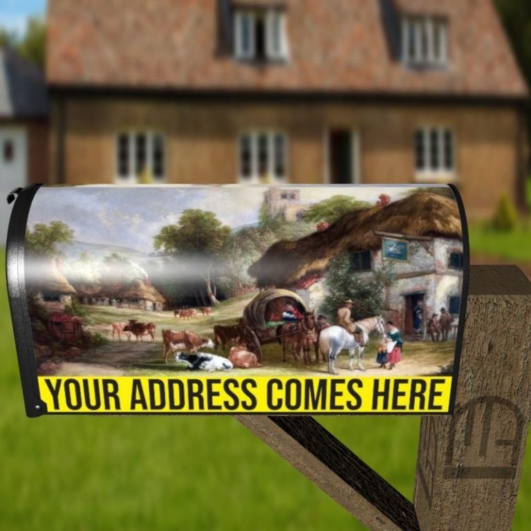 Old English Village Decorative Curbside Farm Mailbox Cover • Mailbox ...